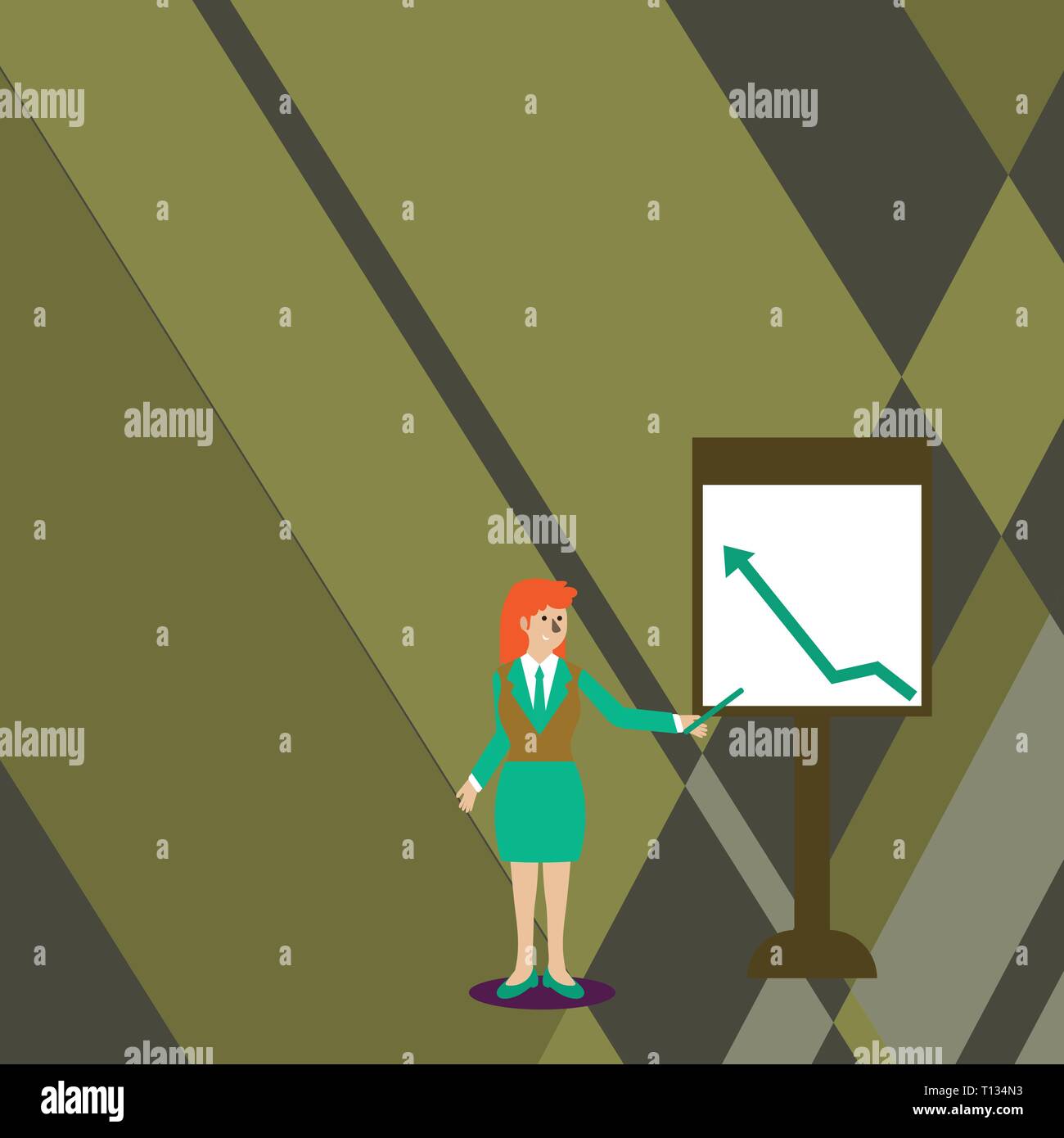 Web conference screen presenting Stock Vector Images - Alamy