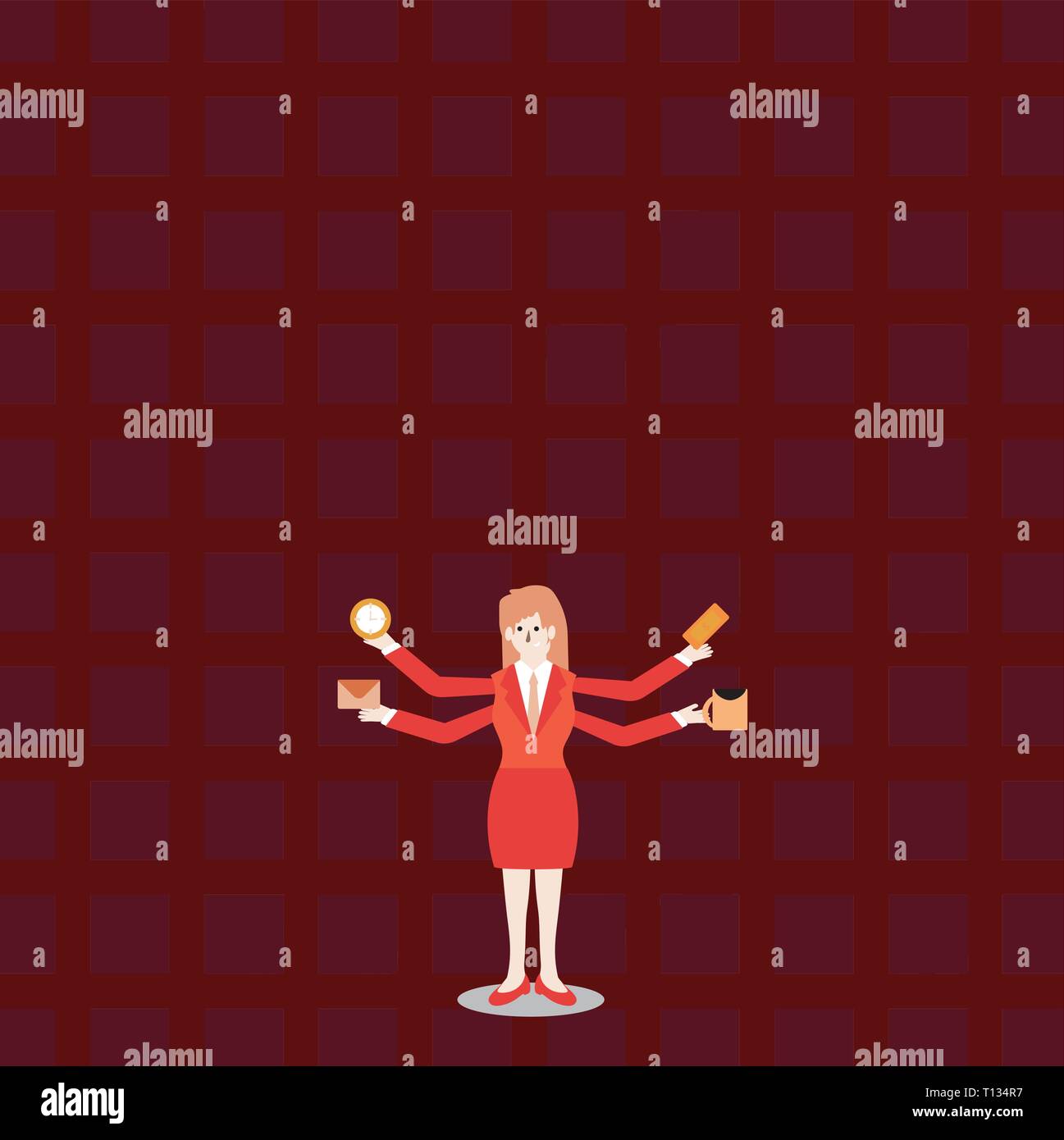 Arms extending Stock Vector Images - Alamy