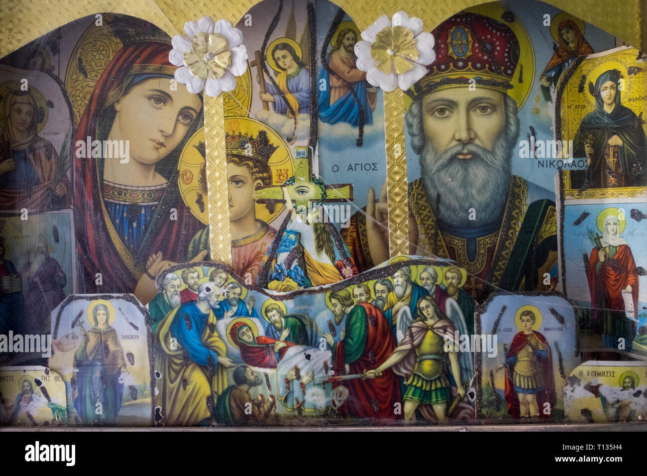 Greek orthodox icon detail hi-res stock photography and images - Alamy