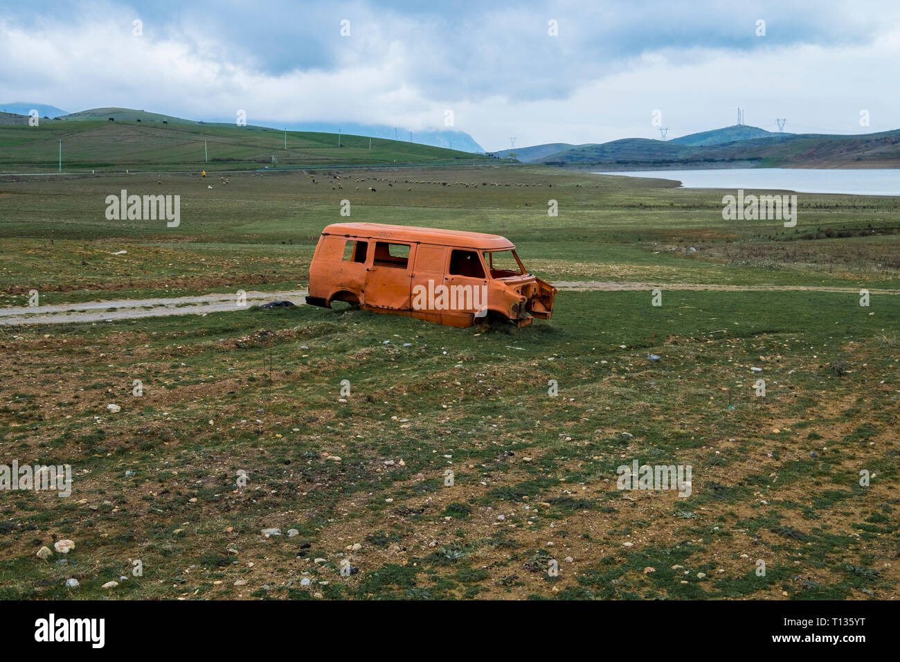 Orange van hi-res stock photography and images - Alamy