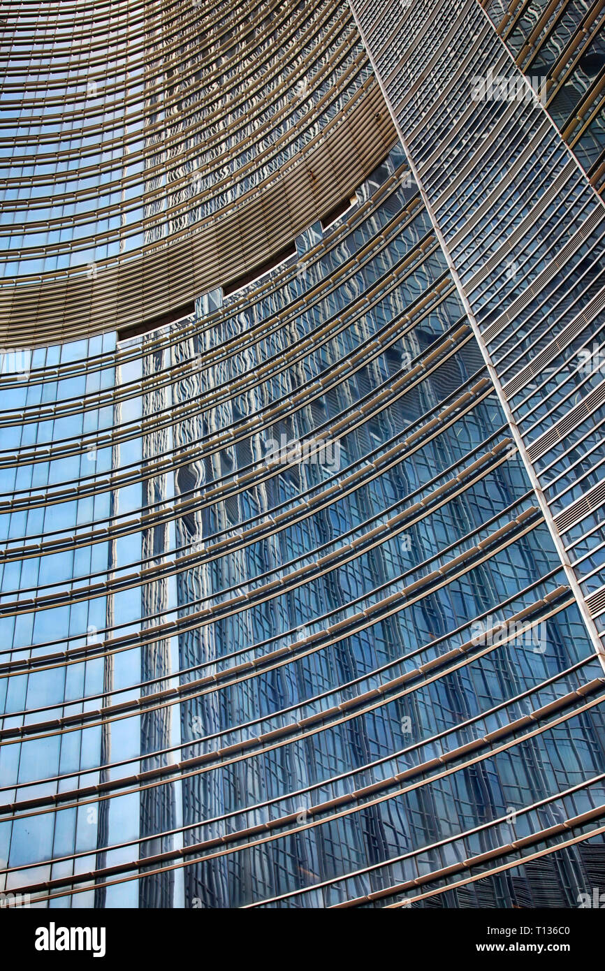 Fasade of office building in Hong Kong Stock Photo - Alamy