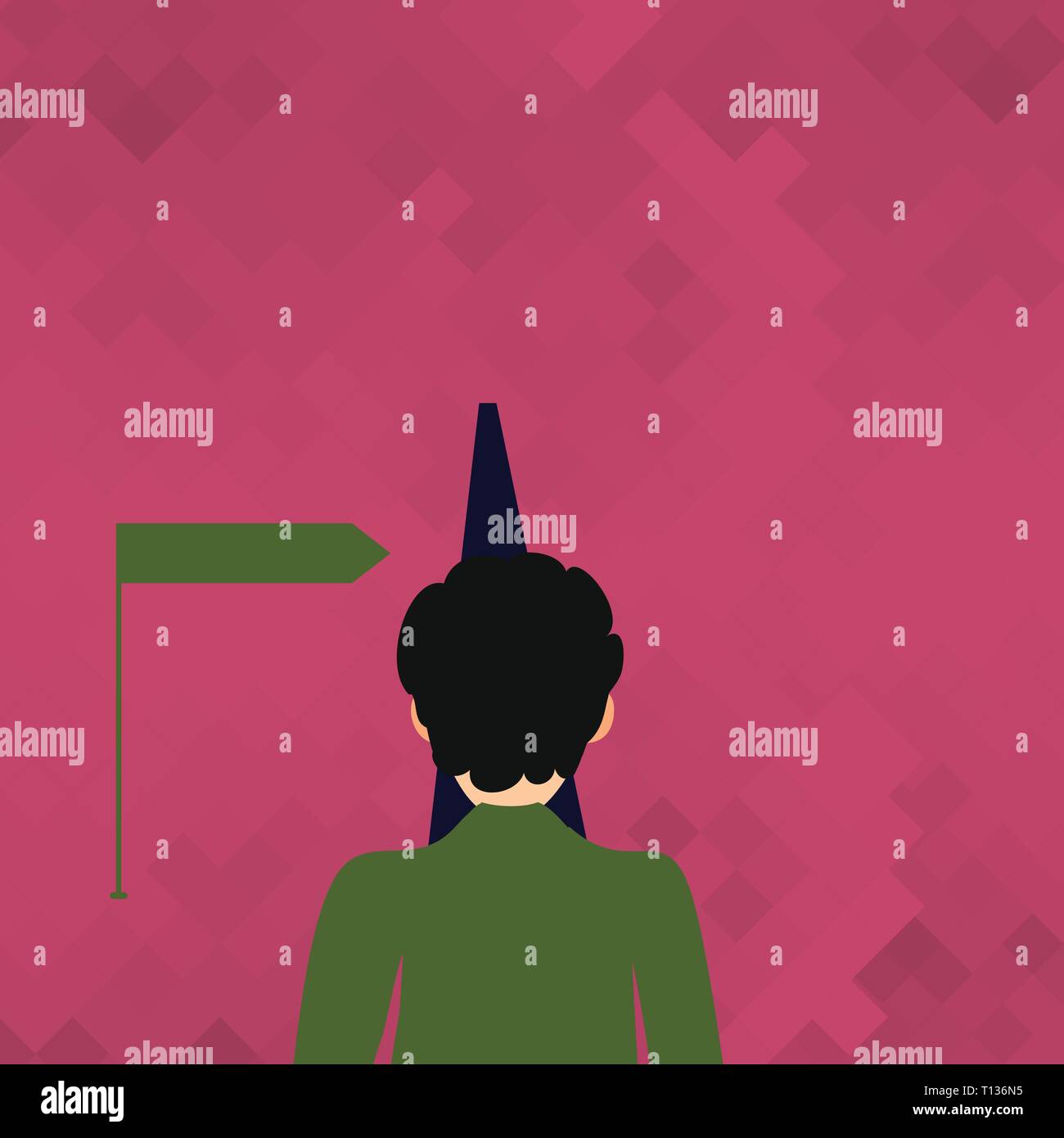 The straight and narrow path Stock Vector Images - Alamy