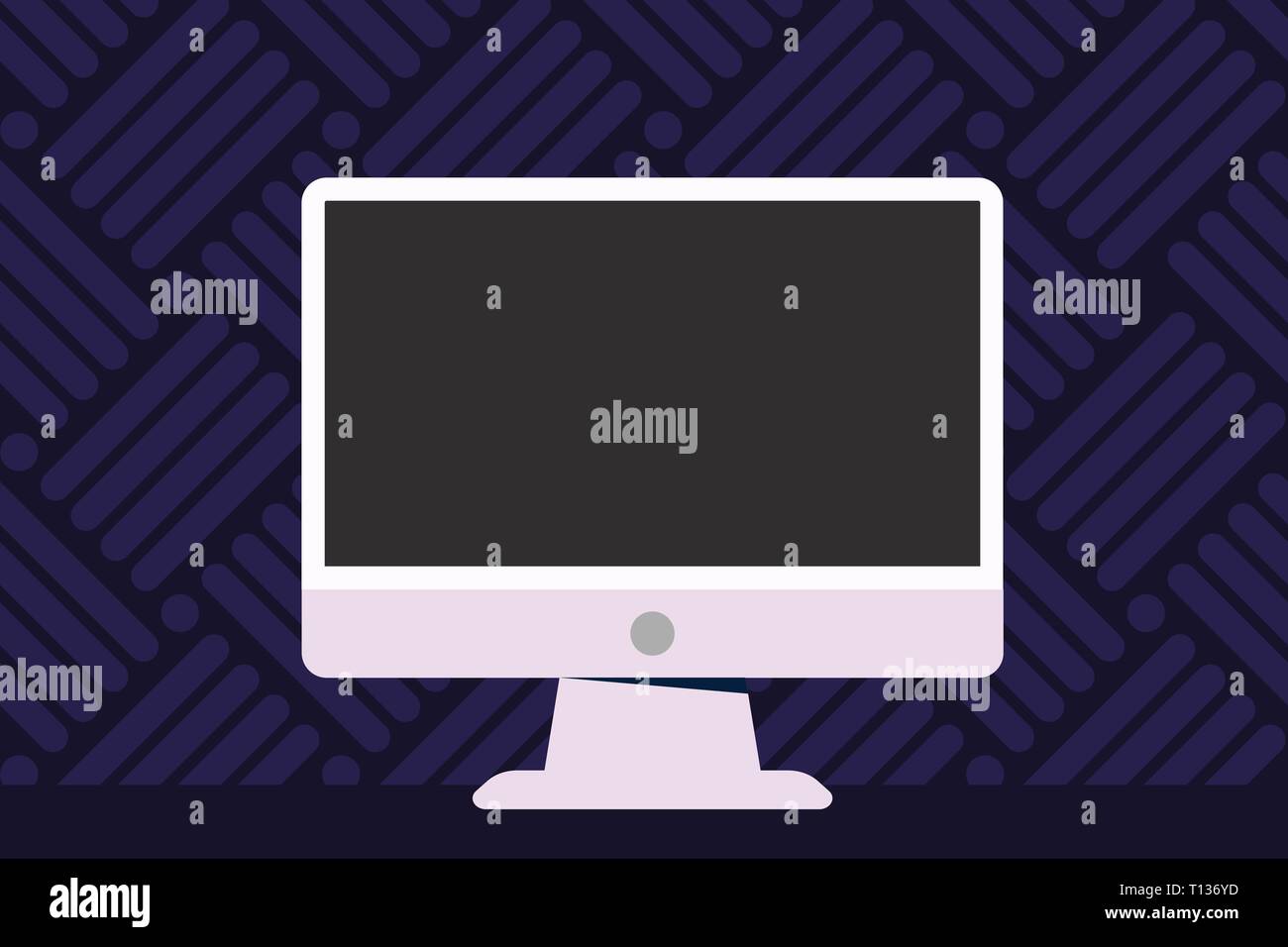 Blank Space Desktop Computer Colorful Monitor Screen Freestanding on ...