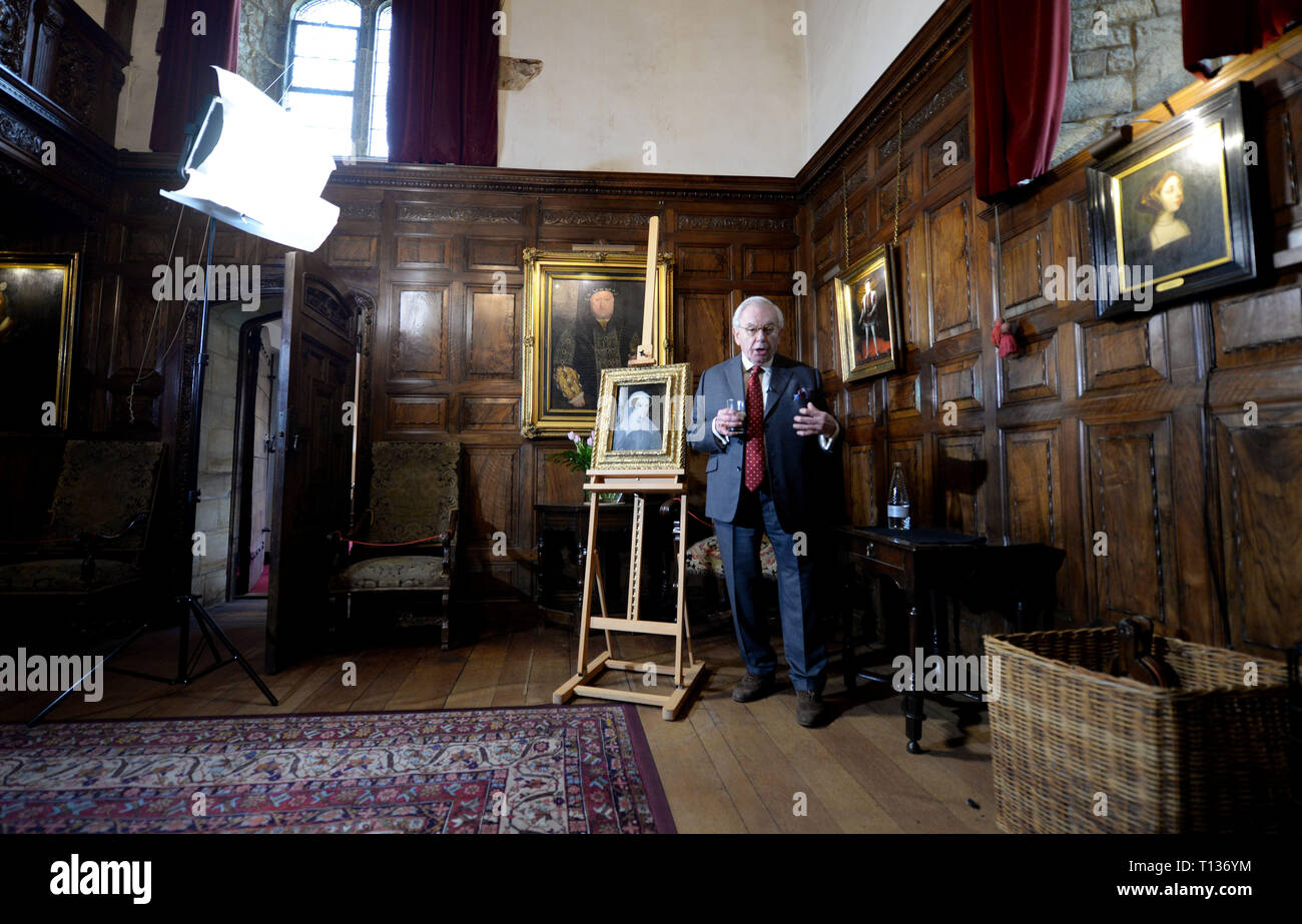 Professor David Starkey at the unveiling of Mary Queen of Scots ...