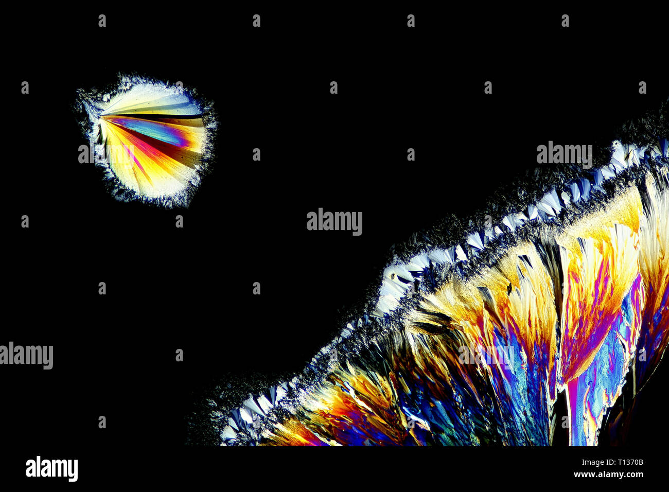 This is paracetamol, a common pain medication, crystallized on a ...