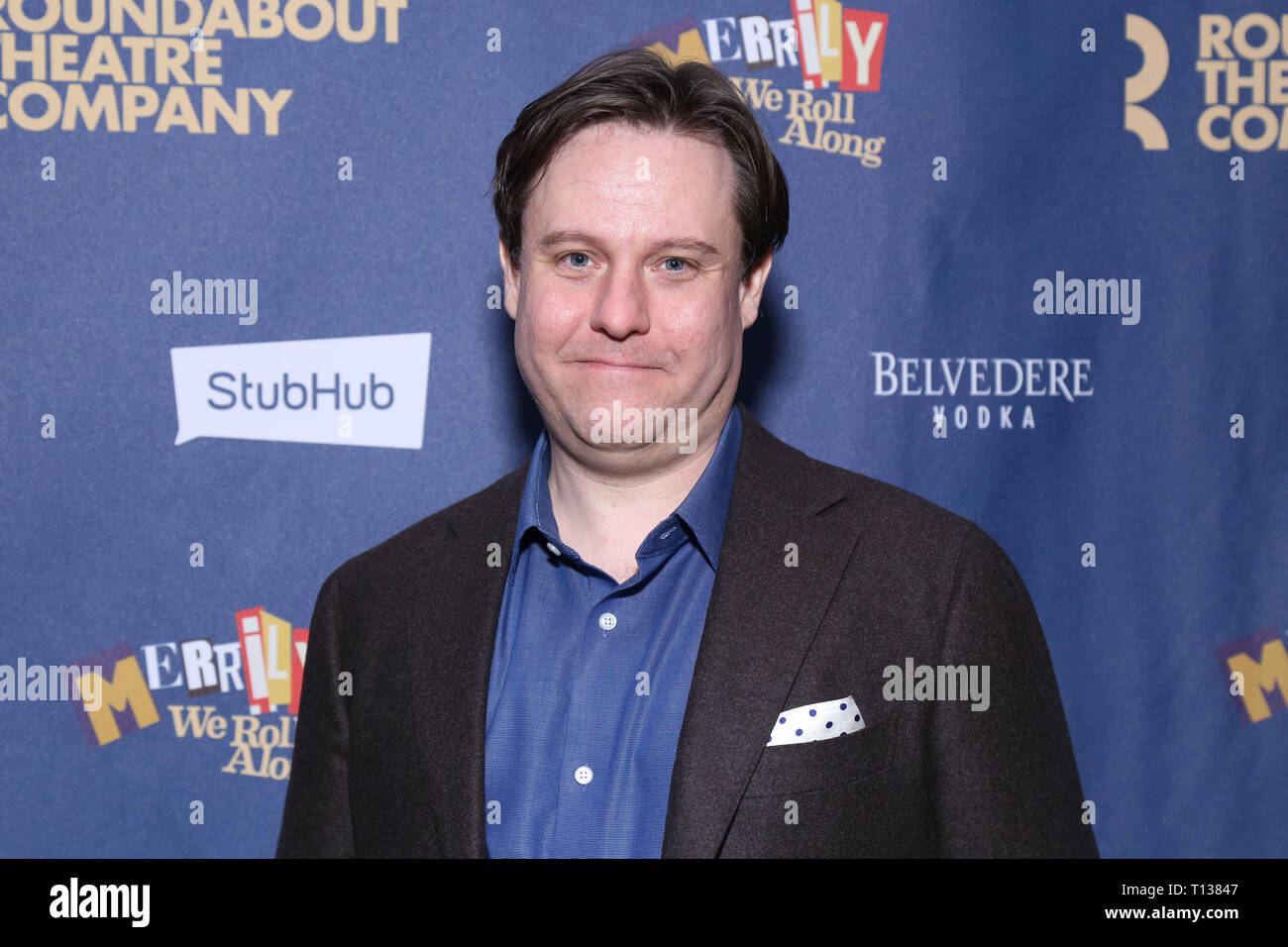 Opening night party for Merrily We Roll Along at the Laura Pels Theatre ...