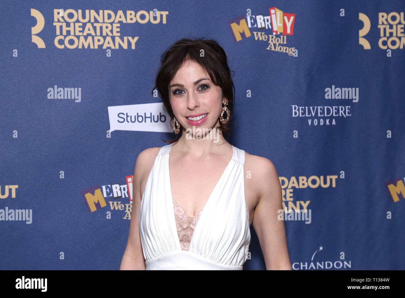 Opening night party for Merrily We Roll Along at the Laura Pels Theatre ...