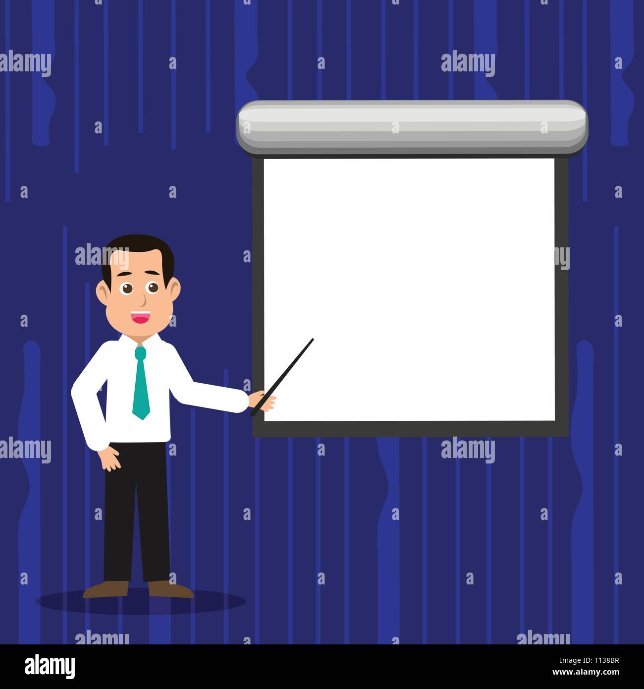 Wall mounted screen Stock Vector Images - Alamy