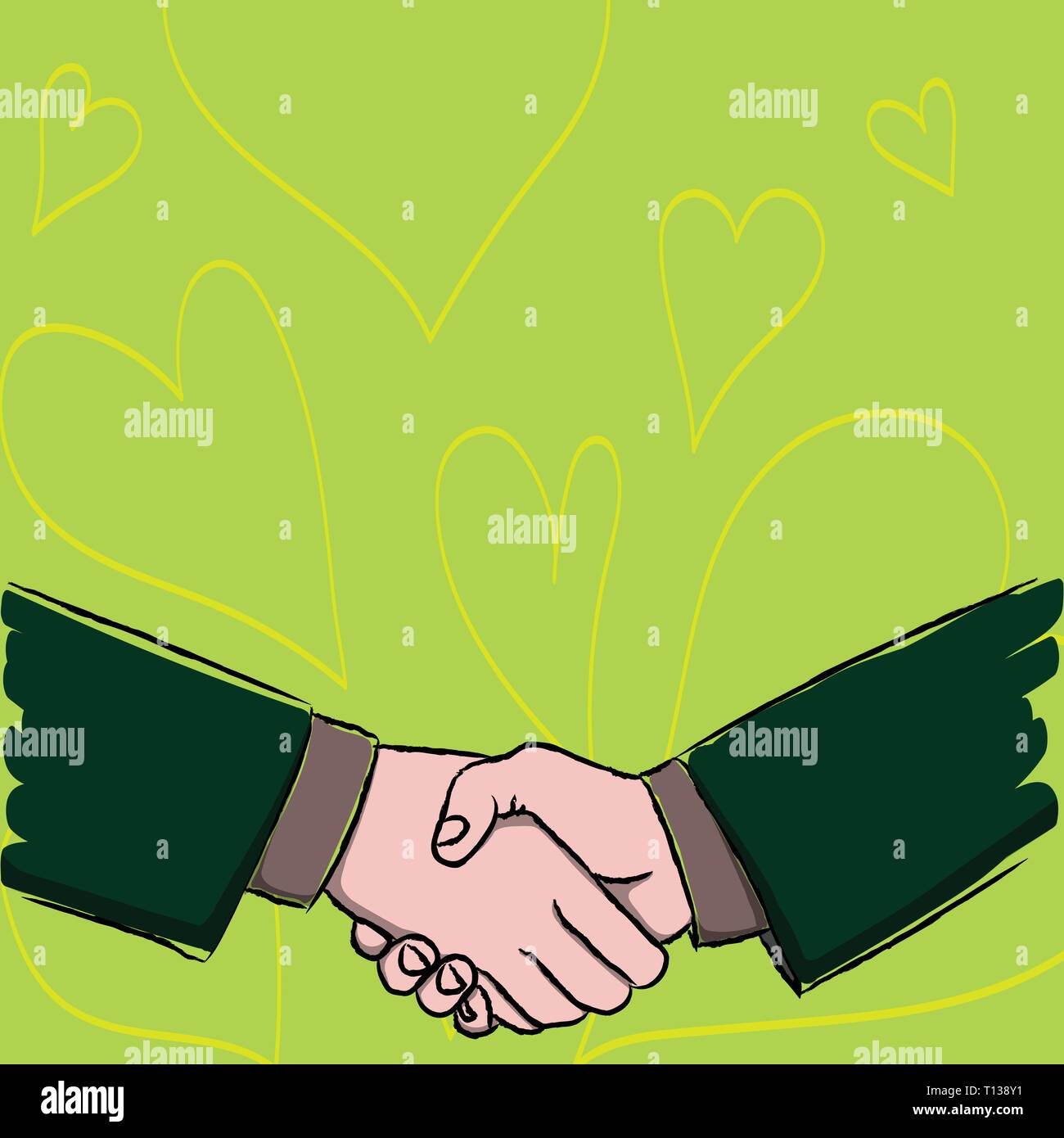 Farewell greeting handshake shake hands Stock Vector Images - Alamy