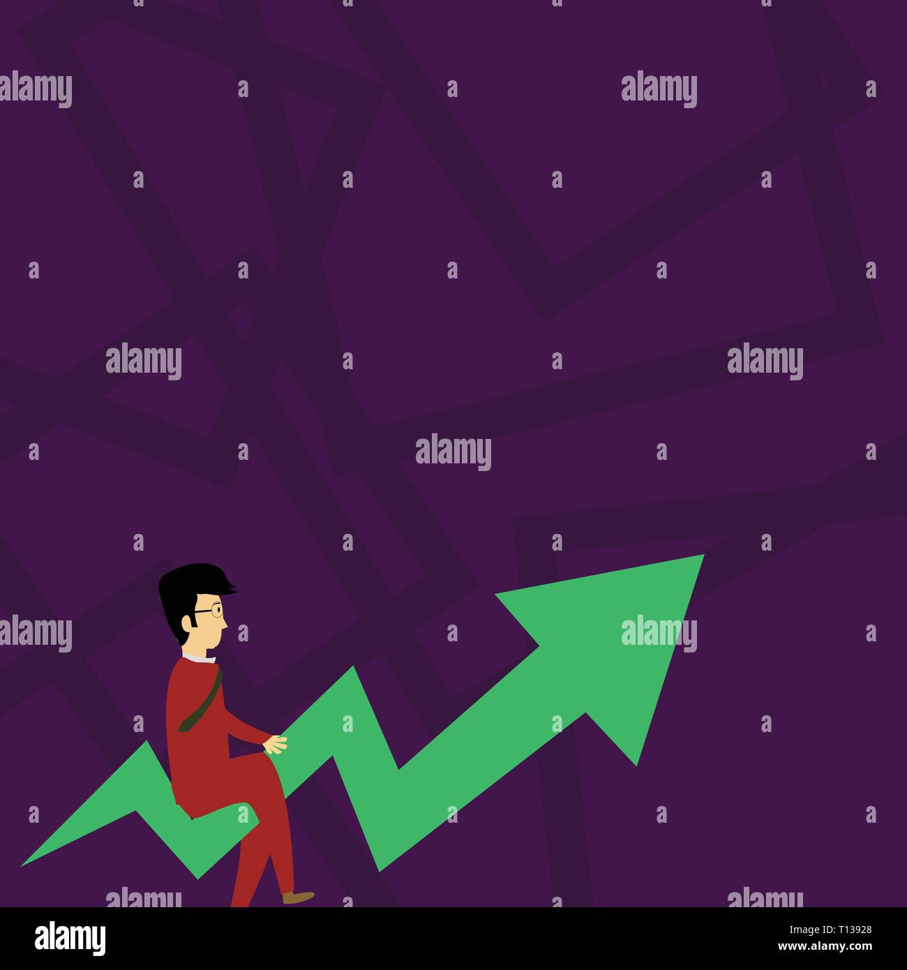 Crooked arrow Stock Vector Images - Alamy