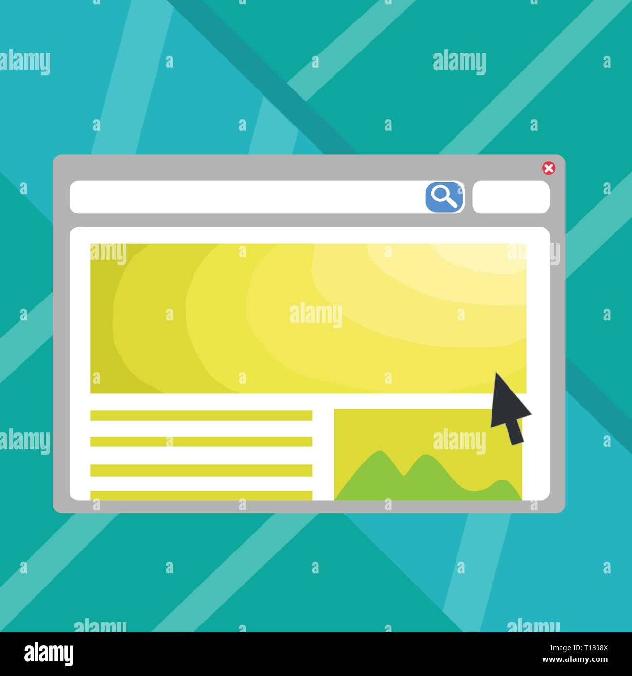 Blank Template of Pastel Colorful Website Layout Design for Homepage ...