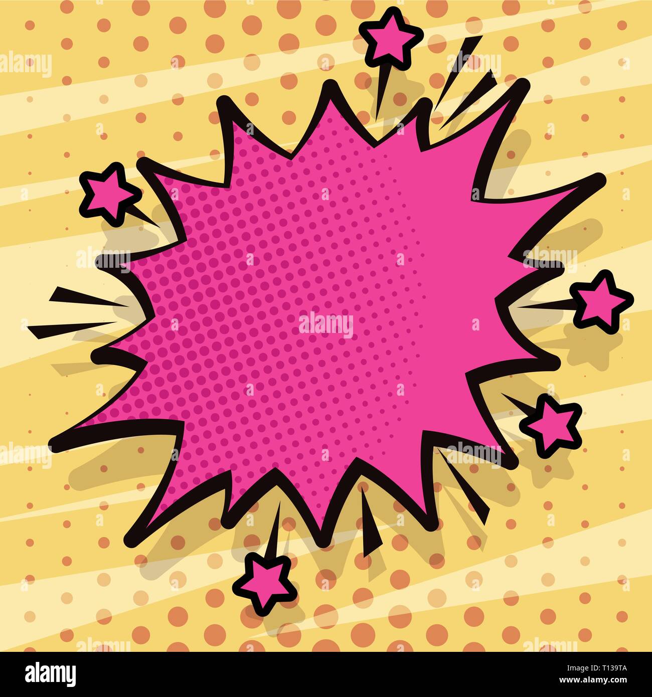 Spiky Blank Fight and Screaming Angry Speech Bubble with Thick Dark ...