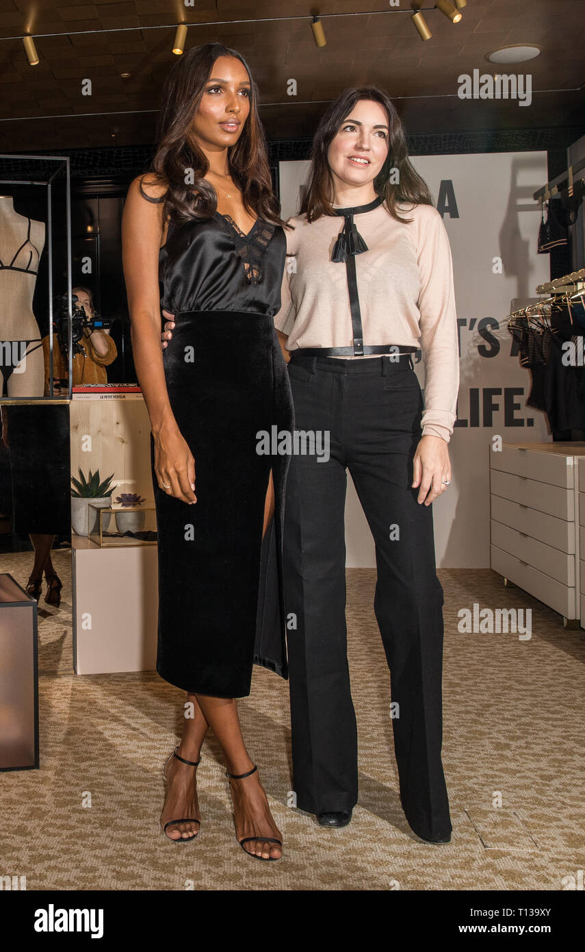 Supermodel and Angel Jasmine Tookes visits Victoria’s Secret New Bond ...