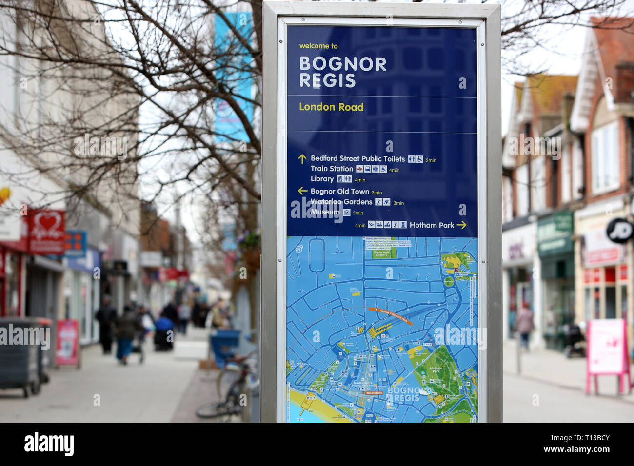 West sussex map hi-res stock photography and images - Alamy