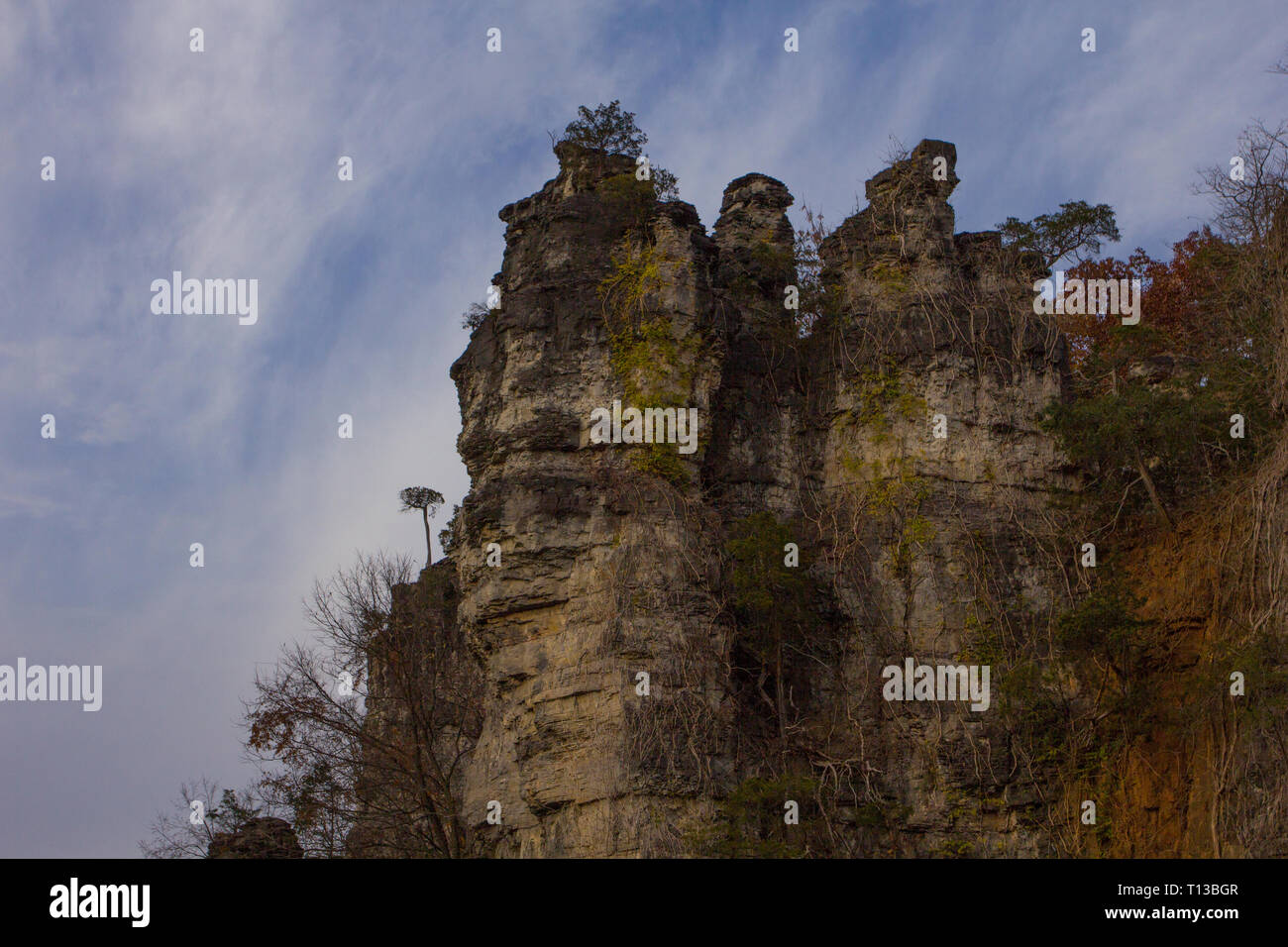 Natural Chimneys, Virginia Stock Photo - Alamy