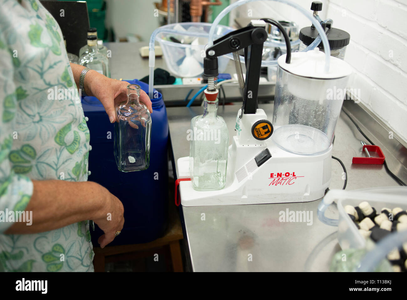 Gin production distillery hi-res stock photography and images - Alamy