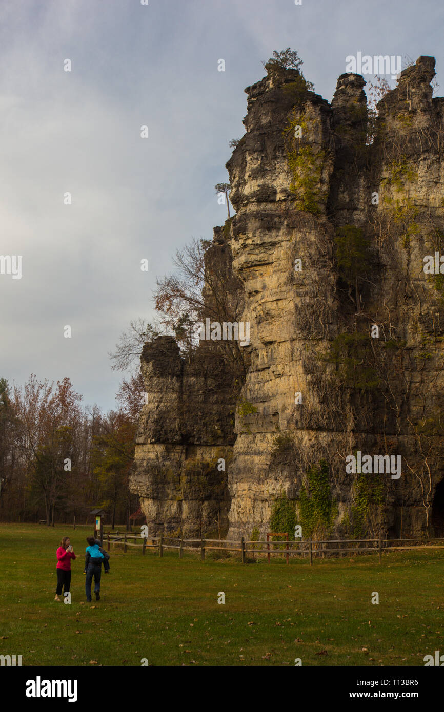 Natural Chimneys, Virginia Stock Photo - Alamy