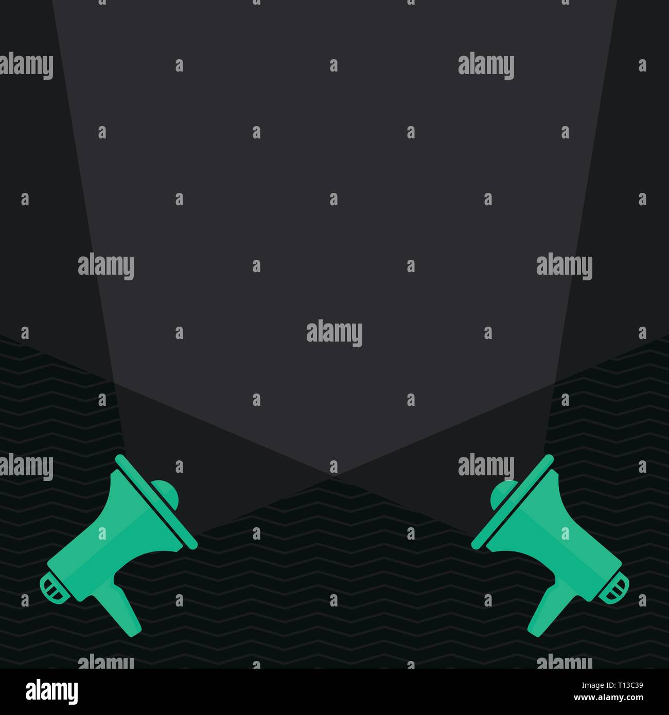 Double megaphone Stock Vector Images - Alamy