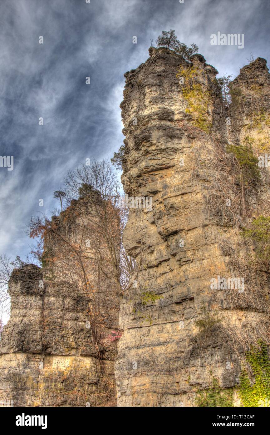 Natural Chimneys, Virginia Stock Photo - Alamy