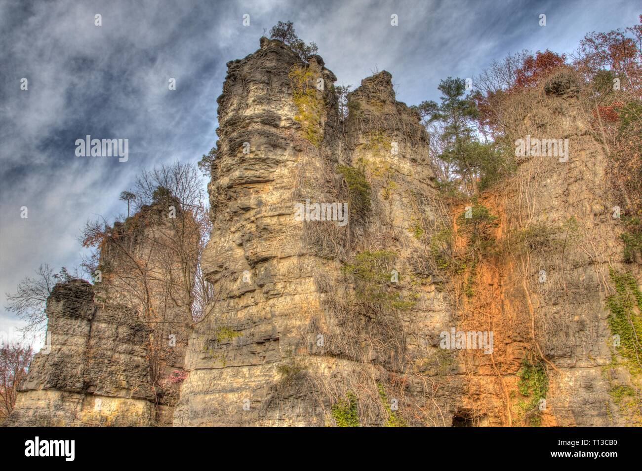 Natural Chimneys, Virginia Stock Photo - Alamy