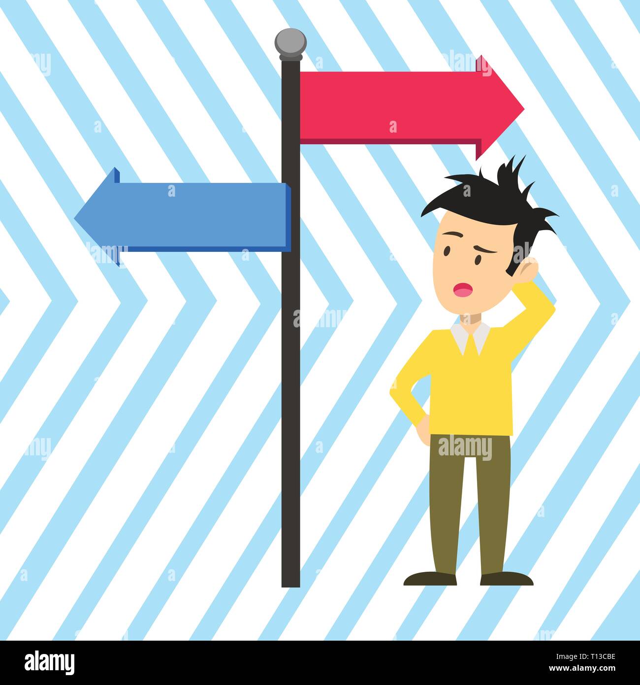 Opposite Direction Stock Vector Images - Alamy