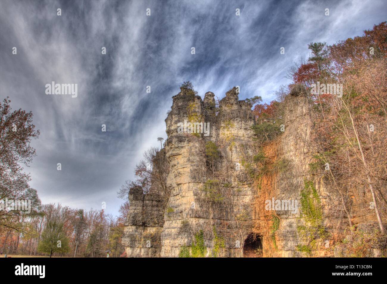 Natural Chimneys, Virginia Stock Photo - Alamy
