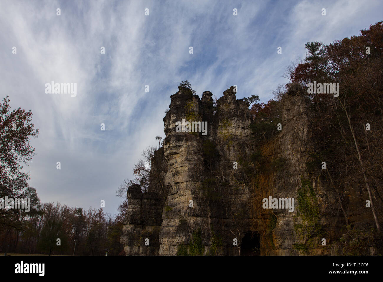 Natural Chimneys, Virginia Stock Photo - Alamy
