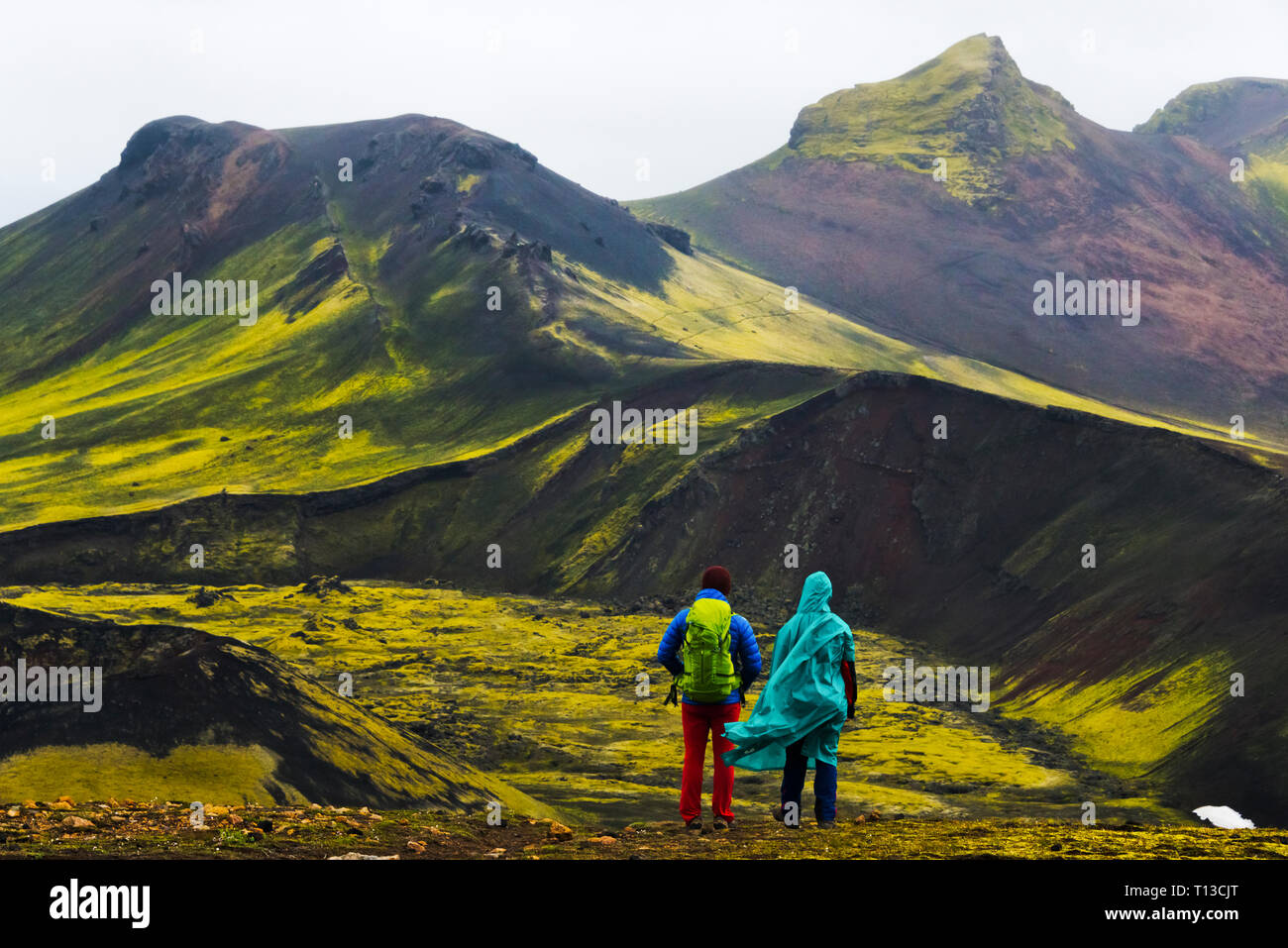 In mountain landscape tourists hi-res stock photography and images - Alamy