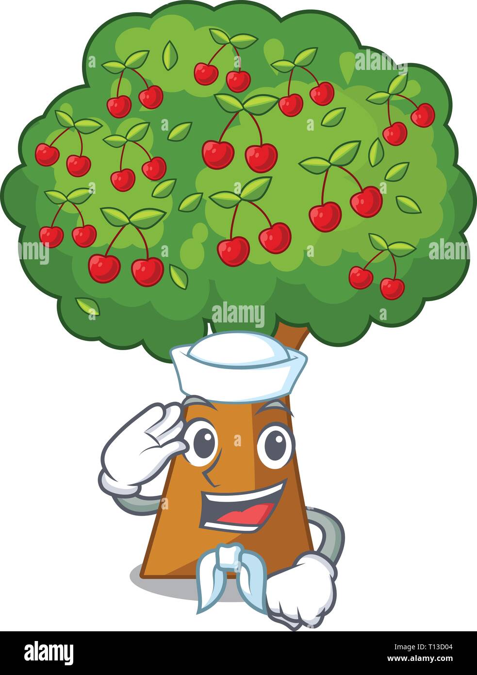 Sailor cherry tree in the cartoon shape Stock Vector Image & Art - Alamy