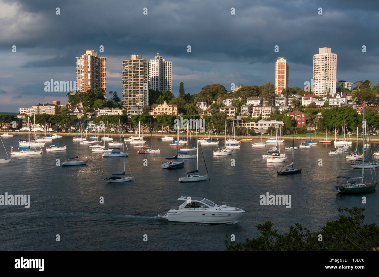 Darling Point seen across Rushcutters Bay, Sydney Stock Photo - Alamy