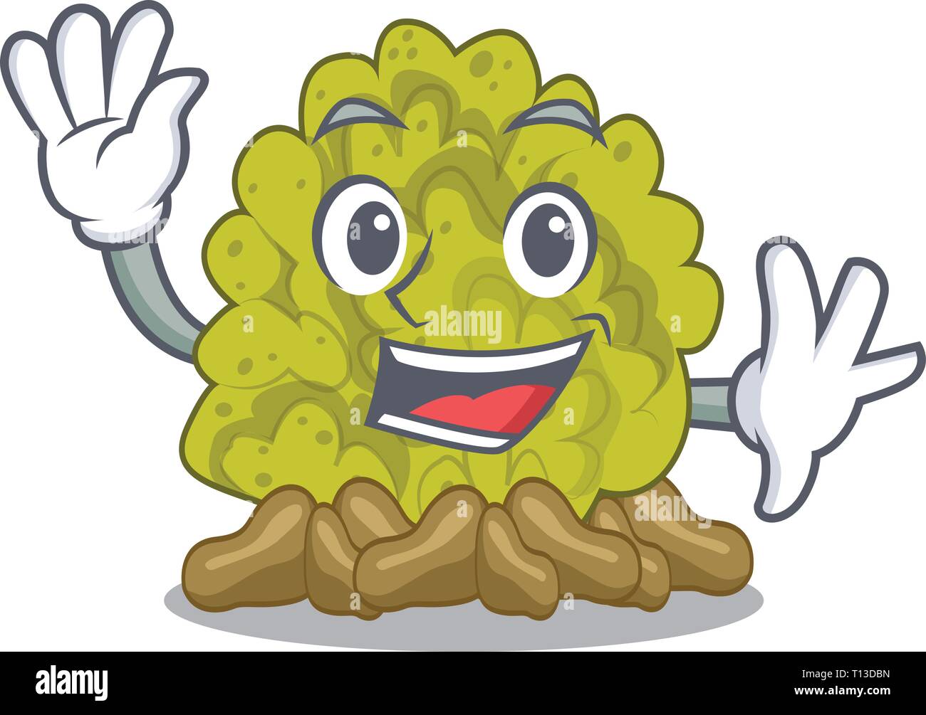 Waving hand polyp Stock Vector Images - Alamy