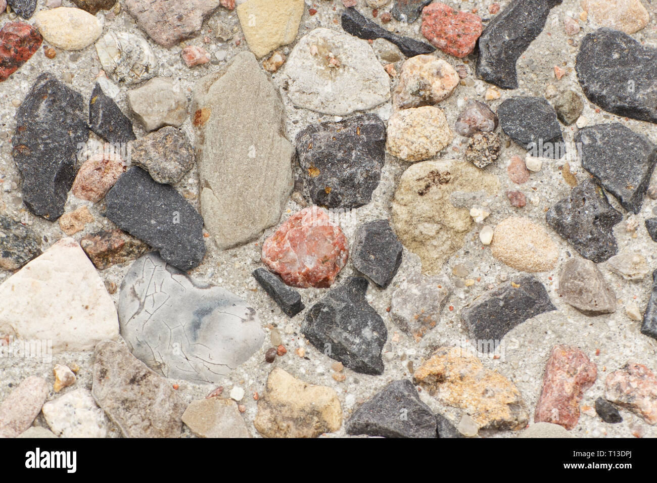 Closeup of many small stones, surface and texture as background Stock ...