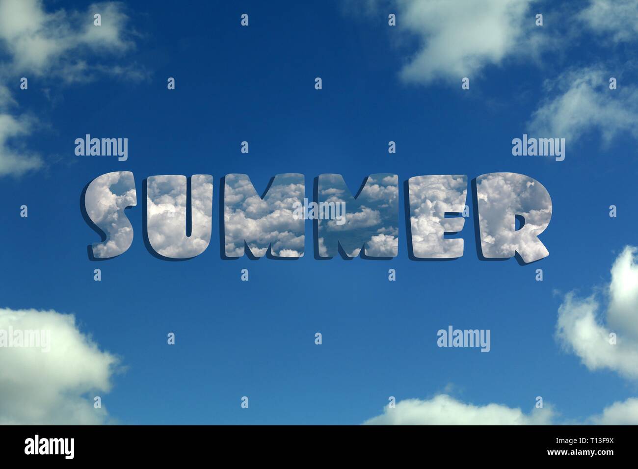 Summer words hi-res stock photography and images - Alamy