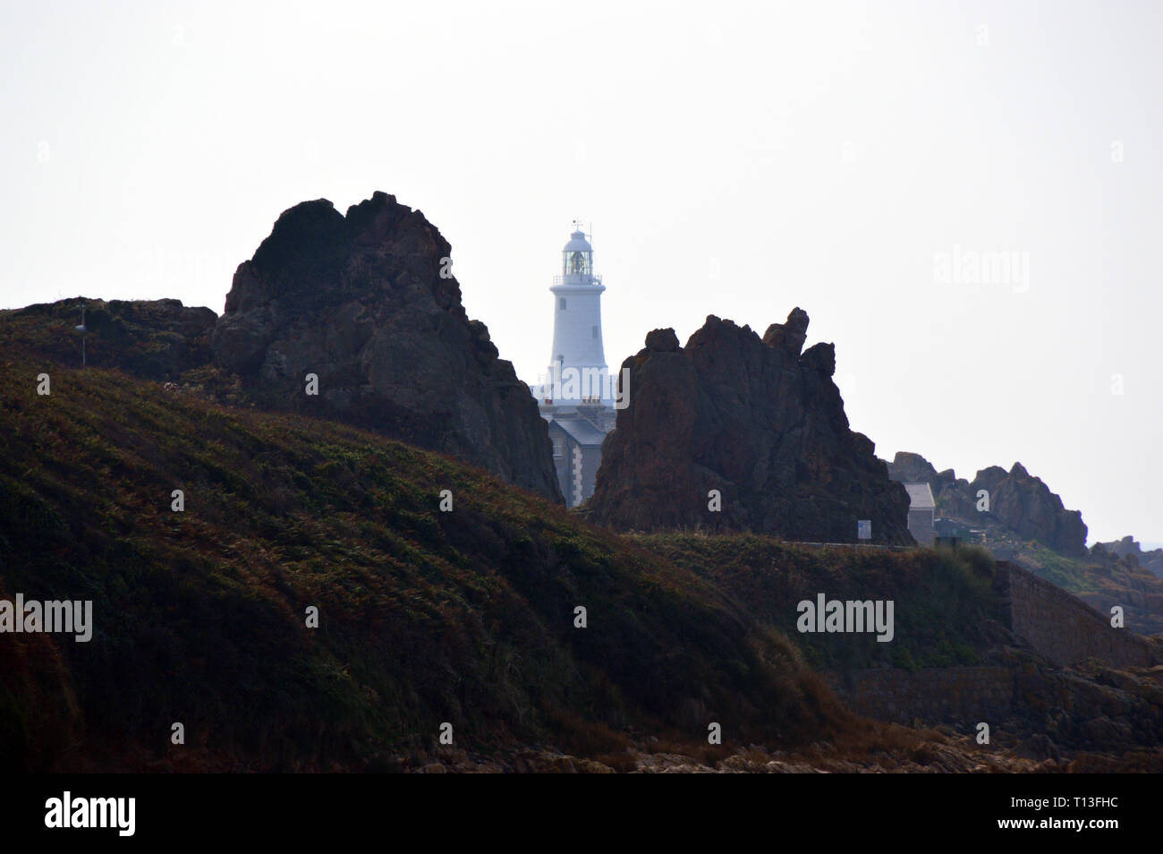 La Corbiere Lighthouse Stands on a Rocky Tidal Outcrop Connected to the ...