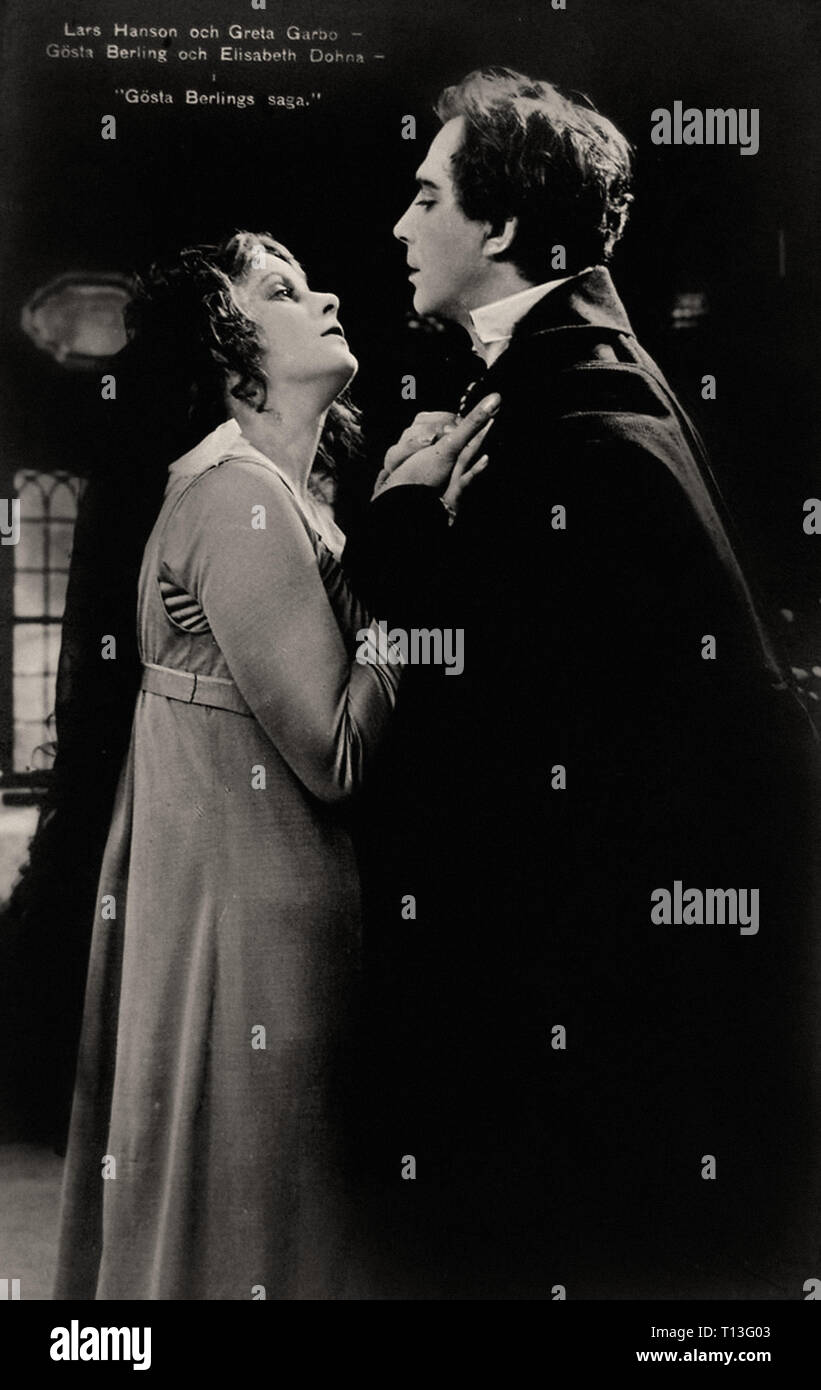 Promotional photography of Greta Garbo and Lars Hanson - Silent movie ...