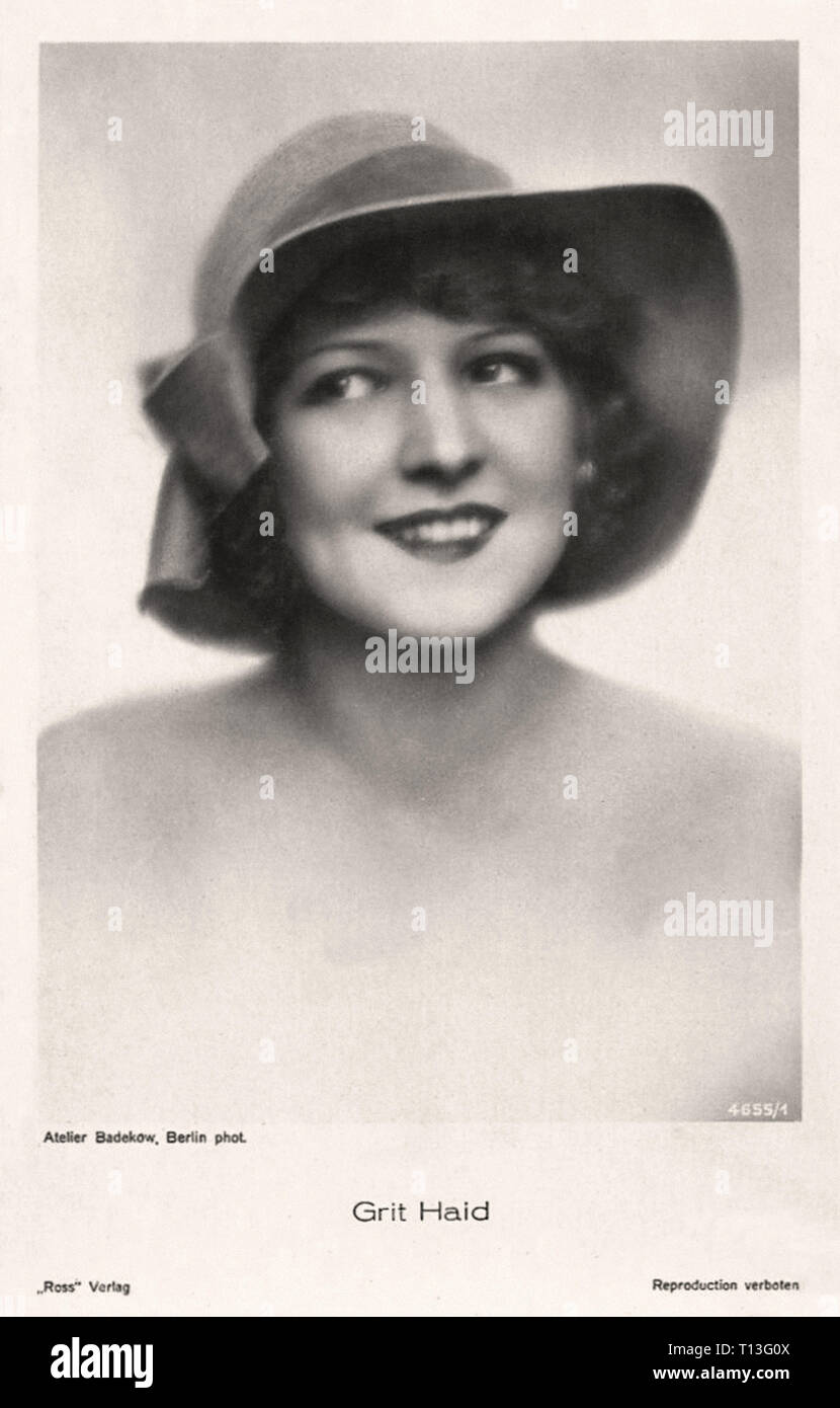 Promotional photography of Grit Haid - Silent movie era Stock Photo - Alamy