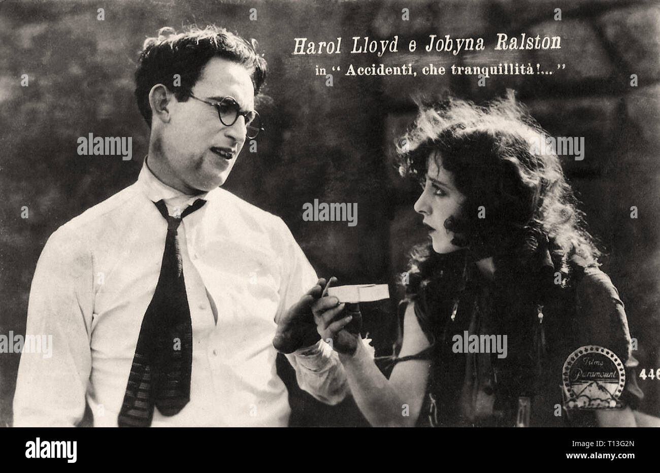 Promotional photography of Harold Lloyd and Jobyna Ralston in Why Worry ...