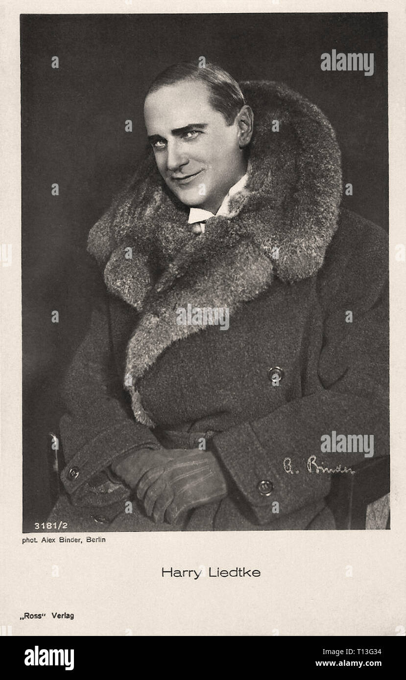 Promotional photography of Harry Liedtke - Silent movie era Stock Photo ...