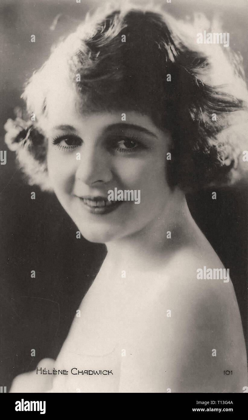 Promotional photography of Helen Chadwick - Silent movie era Stock ...