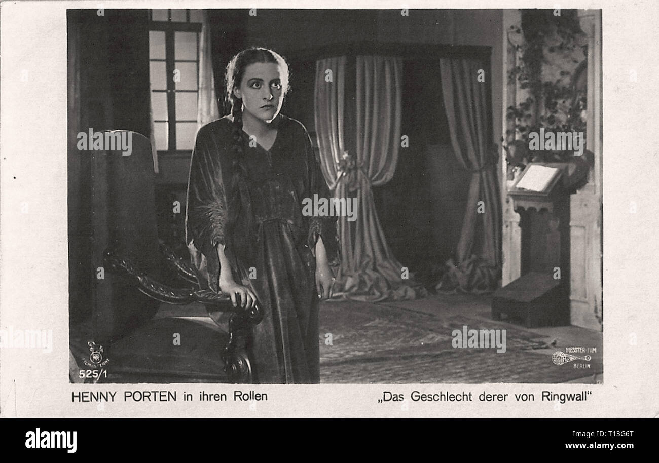 Promotional photography of Henny Porten in Das Geschlecht Derer Von Ringwall - Silent movie era ...