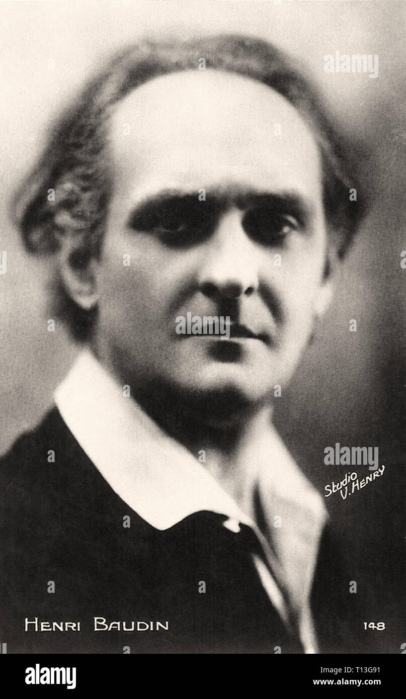 Promotional photography of Henri Baudin - Silent movie era Stock Photo ...