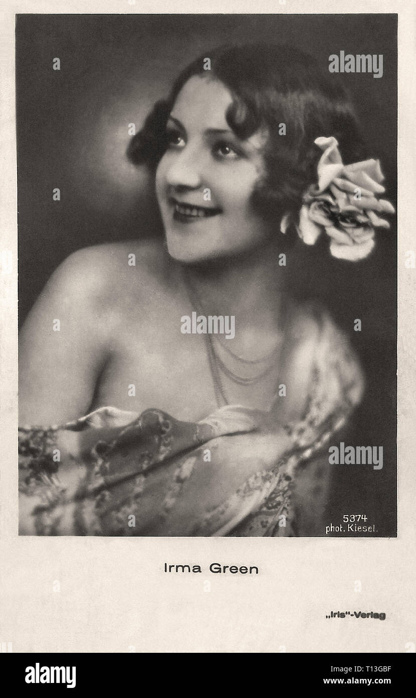 Promotional photography of Irma Green - Silent movie era Stock Photo ...