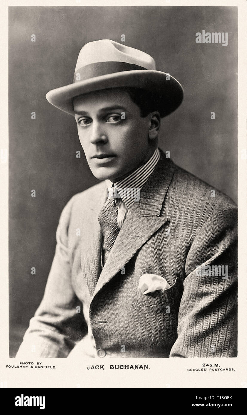 Promotional photography of Jack Buchanan - Silent movie era Stock Photo ...