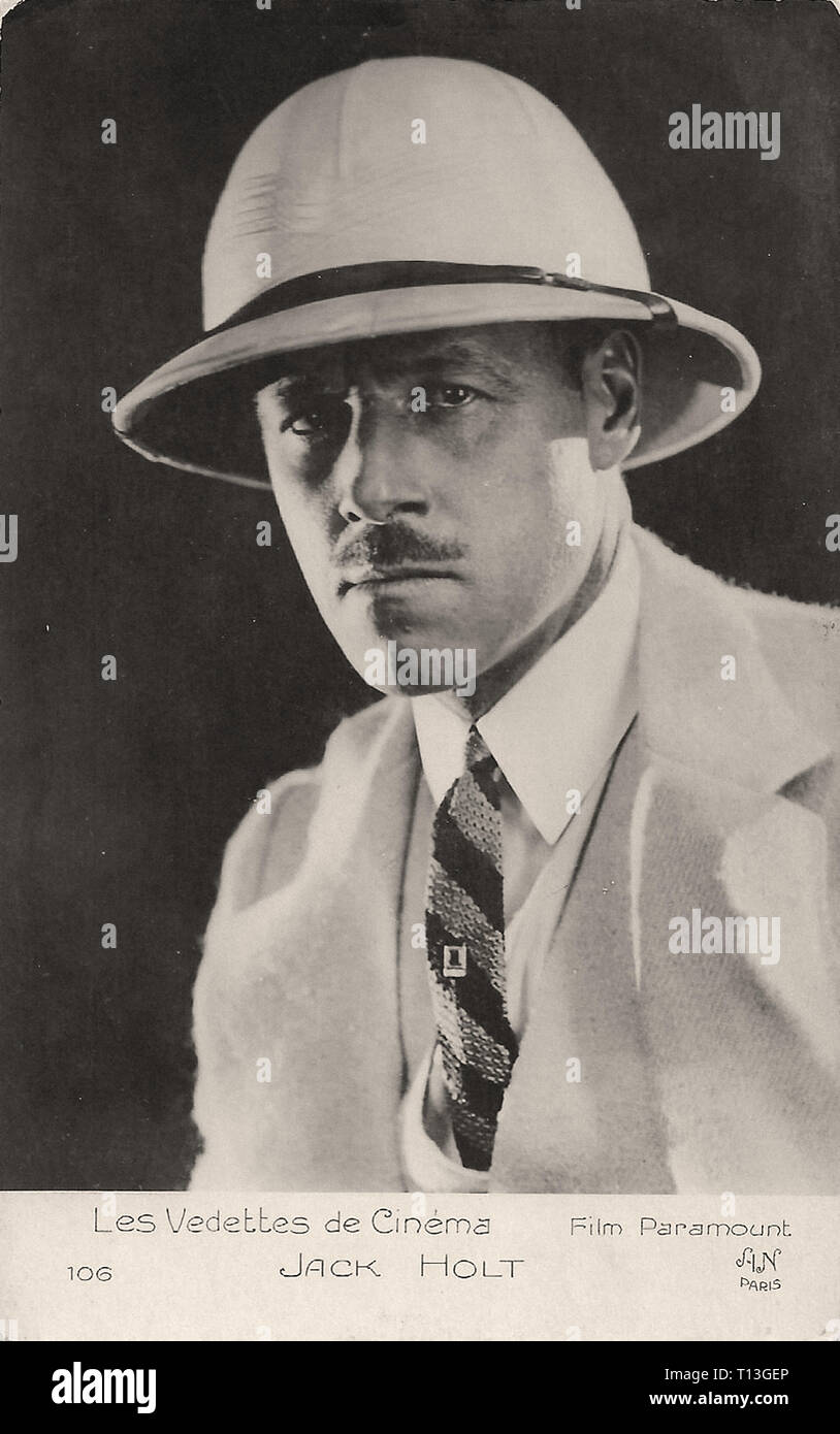 Promotional photography of Jack Holt - Silent movie era Stock Photo - Alamy