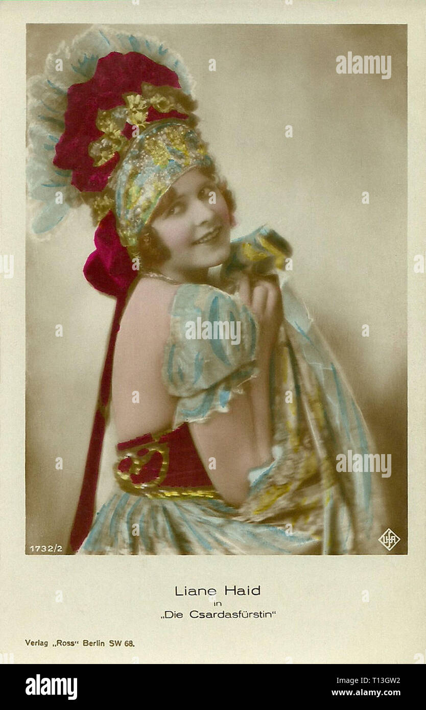 Promotional photography of Liane Haid in Die Csardasfücrstin (1927 ...