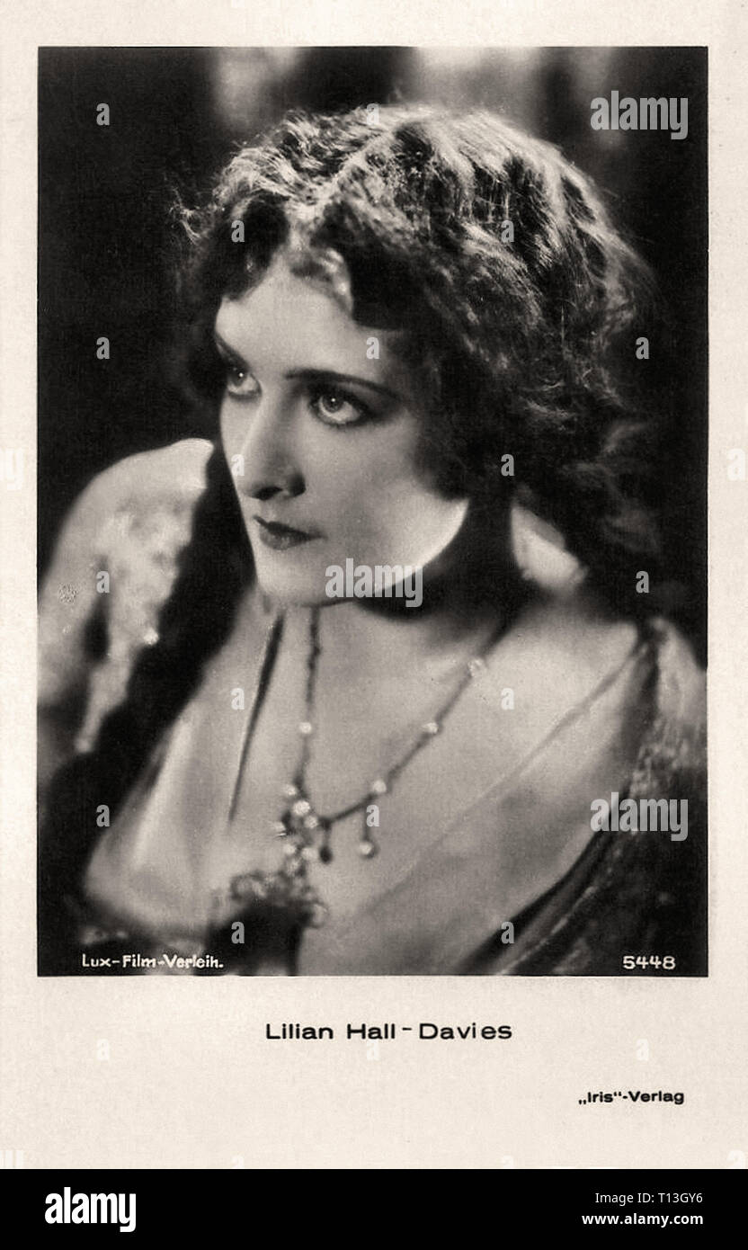 Promotional photography of Lillian Hall-Davis - Silent movie era Stock ...