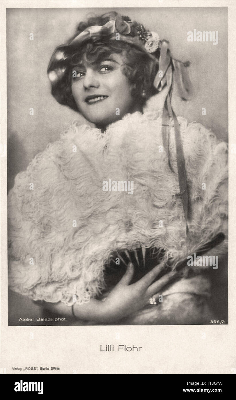 Promotional photography of Lilly Flohr - Silent movie era Stock Photo ...