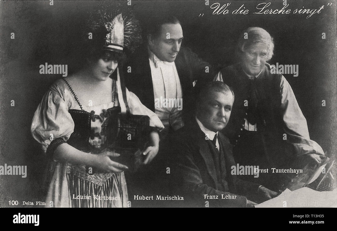 Promotional photography of Louise Kartousch Hubert Marischka Franz ...