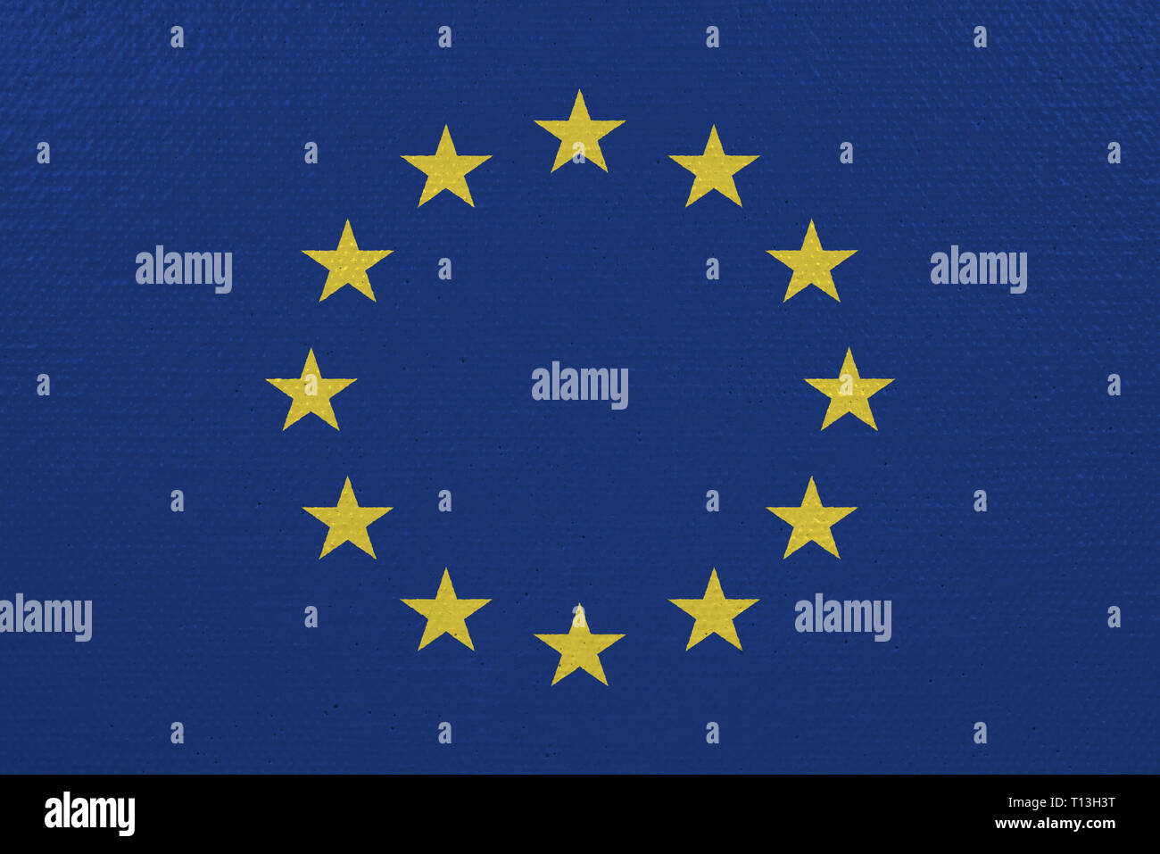 EU flag on canvas. Patriotic background. Europe flag Stock Photo - Alamy