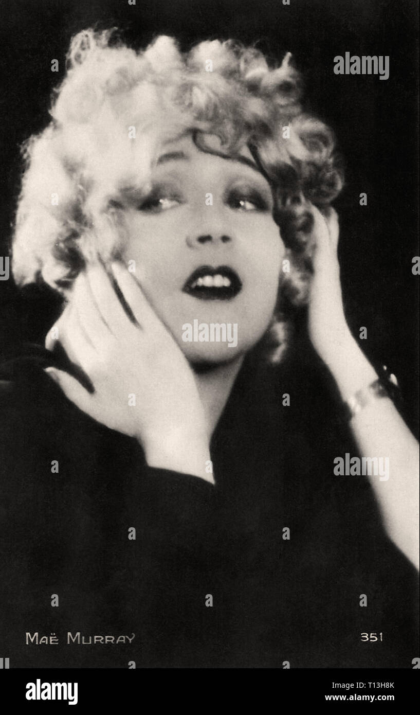 Promotional photography of Mae Murray - Silent movie era Stock Photo ...